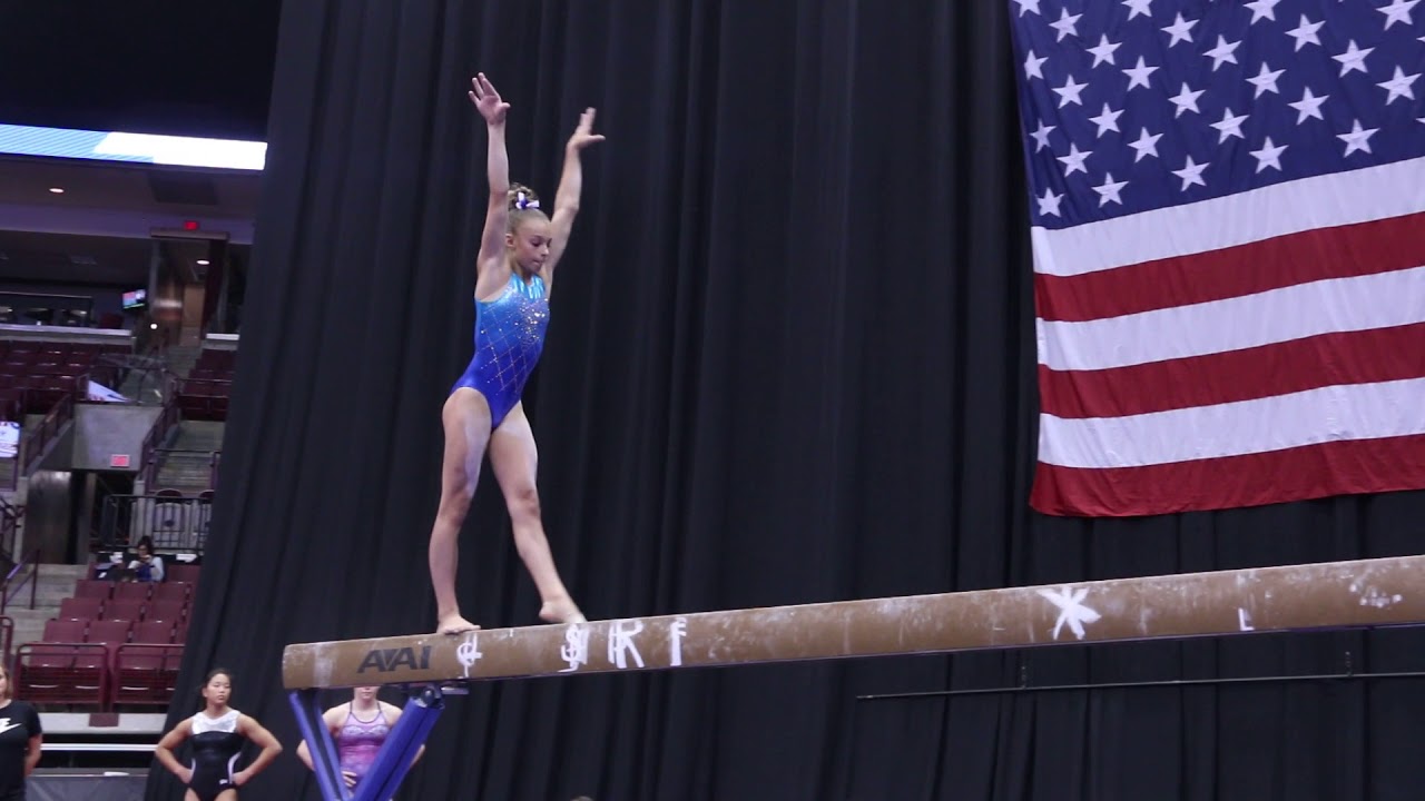 Grace McCallum, TCT - Beam Routine - 2018 GK US Classic Training - YouTube
