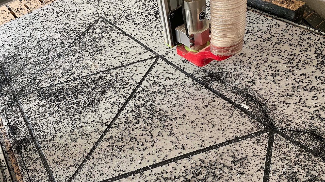 Corte Router CNC sobre alucobond o aluminio compuesto - YouTube