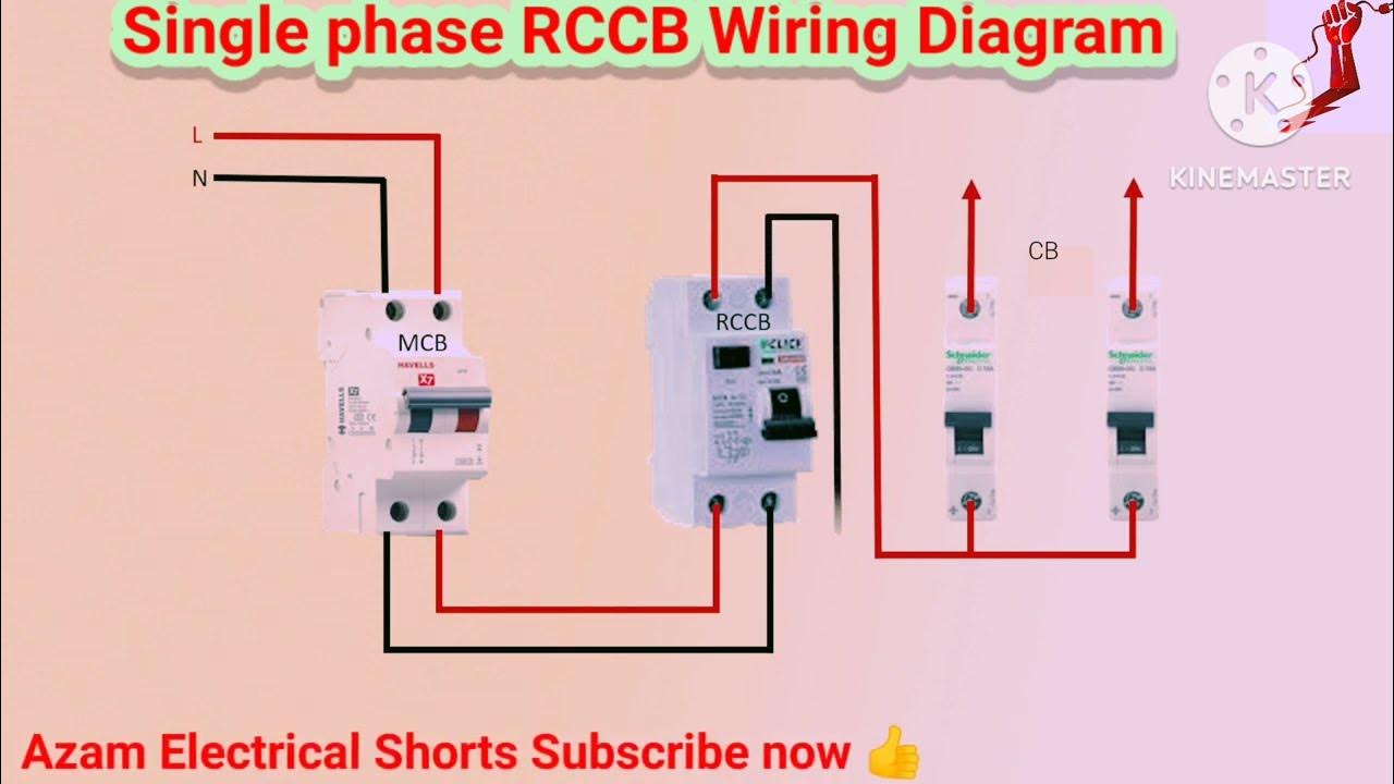RCCB connection | RCCB or MCB kaise lagaye | How to wire a circuit breaker | Rccb installation ...