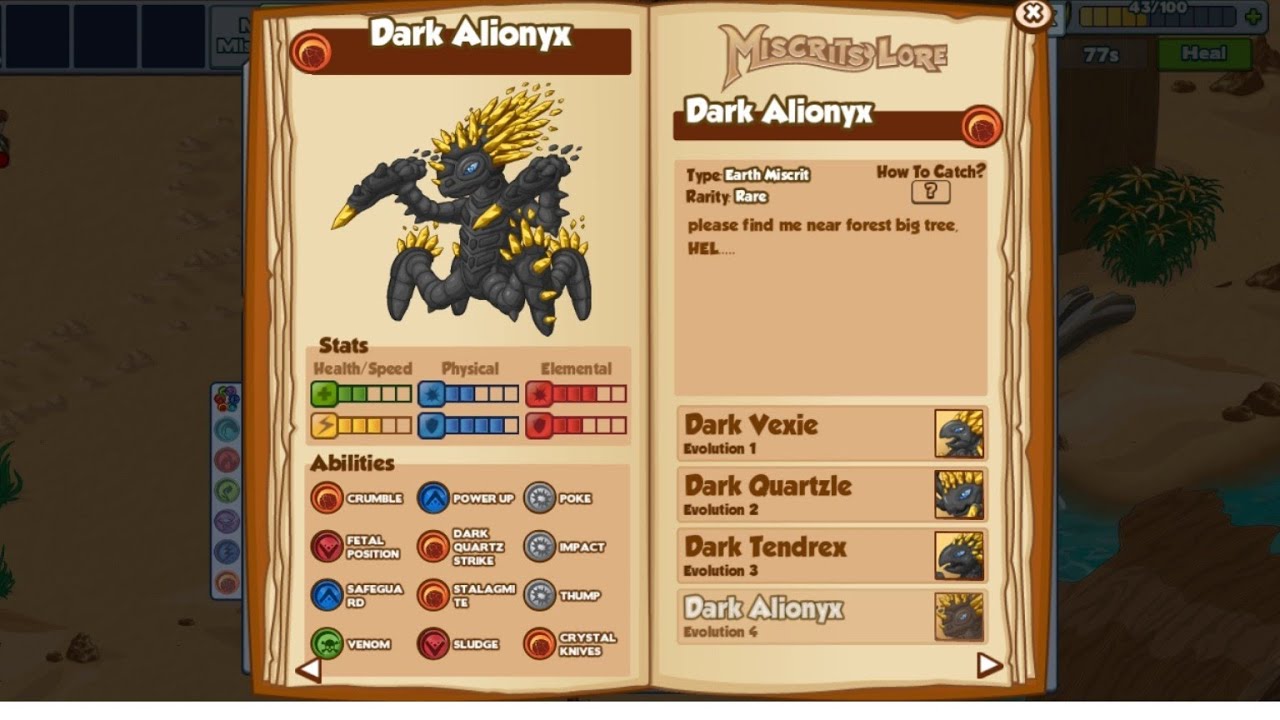 dark vexie review miscrits back - YouTube