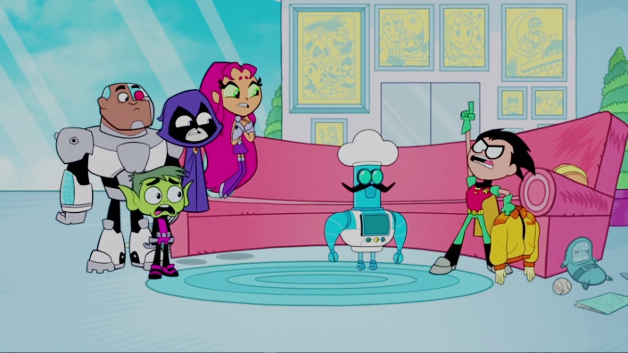 Teen Titans Go - Robin Meets Pizza Robot - YouTube