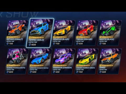 New Car Show Refreshed Lineup In The Rocket League Item Shop!! - YouTube