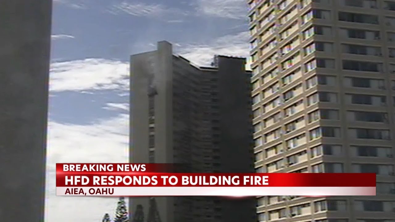 Fire at condo high rise in Aiea - YouTube