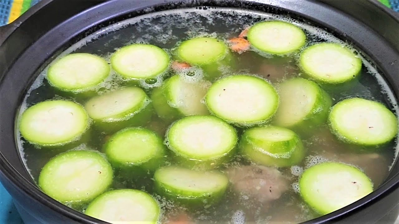 Wax Gourd with Pork Ribs Soup Recipe - YouTube
