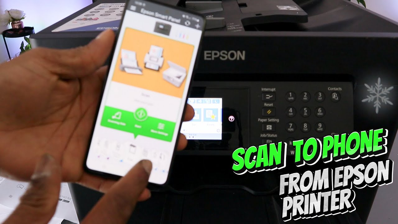 How to Scan From Epson WF7840 To Phone, Print, Save PDF, and Share To ...