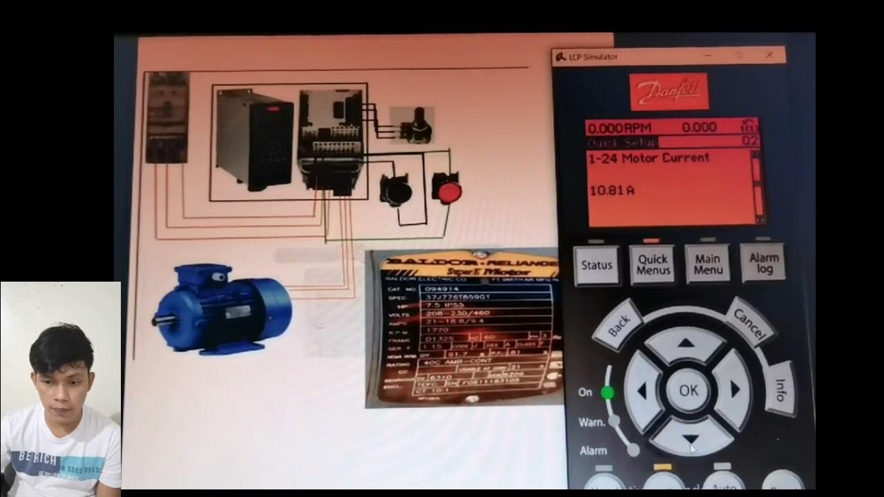 DANFOSS VFD REMOTE CONTROL PROGRAMMING USING LCP SIMULATOR by Johnny Barrios-MR4P1 - YouTube