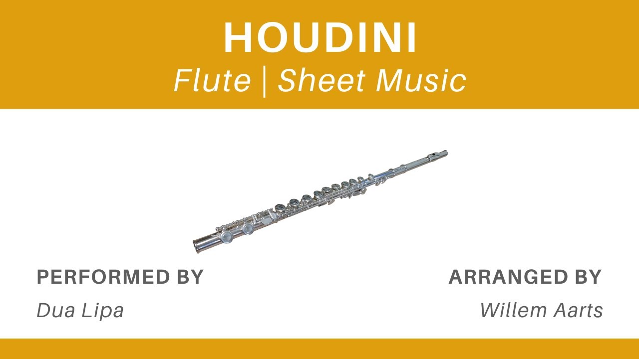 Houdini - Dua Lipa | Flute | Sheet Music - YouTube