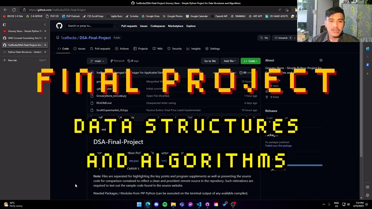 Final Project - DSA (Demonstration - Filipino / English) - YouTube
