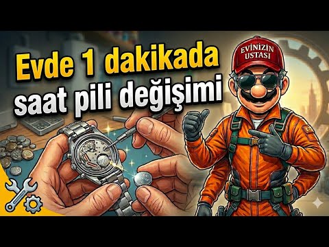 Evde Saat Pili Değişimi ! Kendin Yap , Paran Cebinde Kalsın ⌚🛠️ 💰