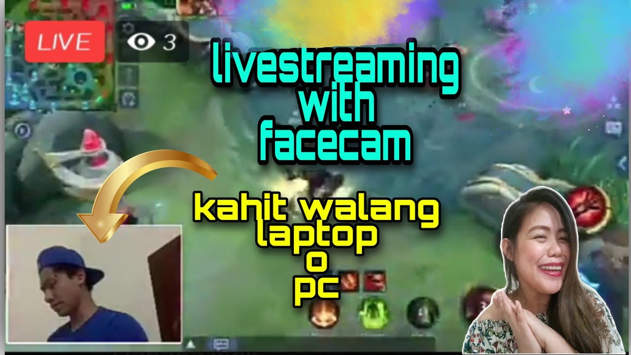 Tutorial how to livestream with facecam using iphone and ipad - YouTube
