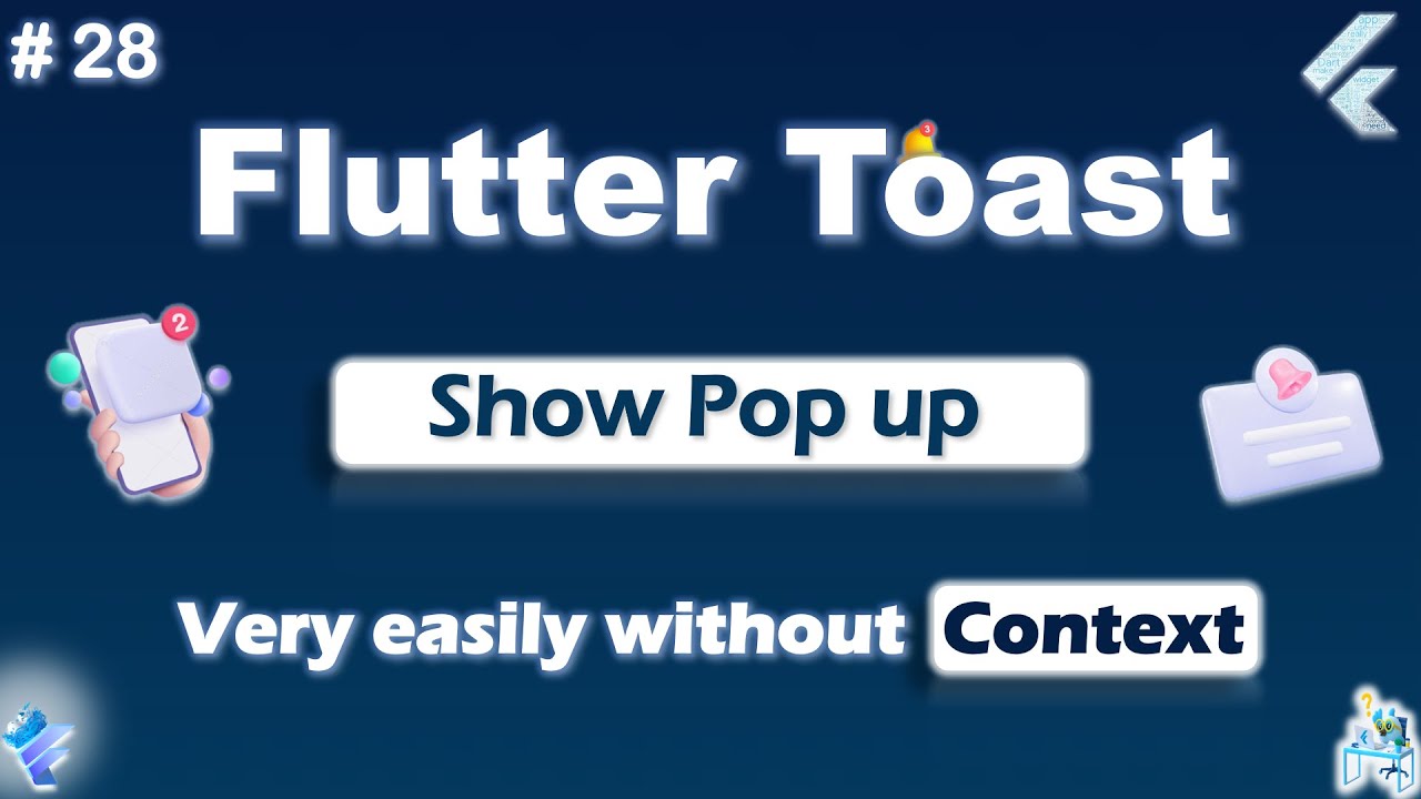 Flutter Toast Message Pop Up Message Toast Message Youtube