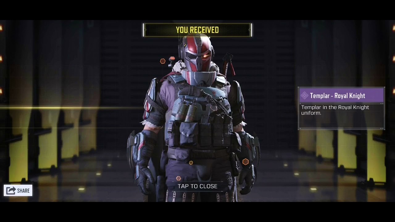 Call of duty mobile : templar - royal knight . cross guard mythic draw ...
