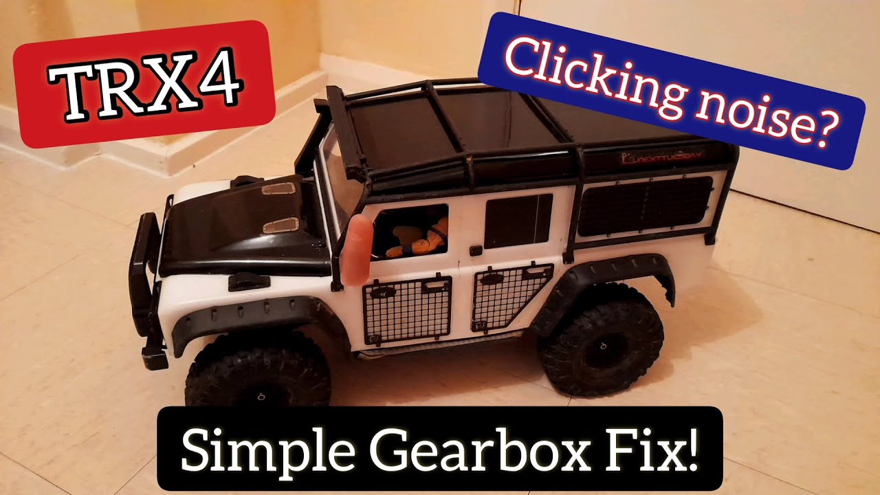 Traxxas Trx4 clicking issue fixed. Gearbox? Motor and mount? - YouTube
