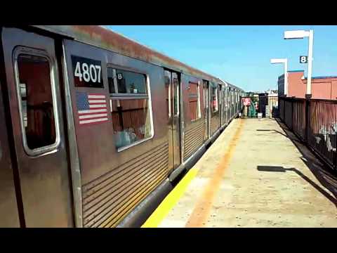 Nyc Subway R42 Z TRAIN LEAVES 75TH ST ELDERTS LANE - YouTube