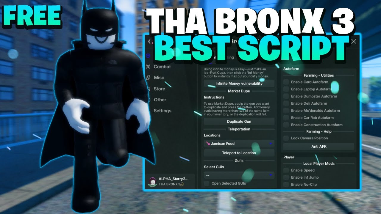 ( FREE) Tha Bronx 3 Script on Roblox💸🔫 Dupe Money, Dupe Guns, Aimbot ...