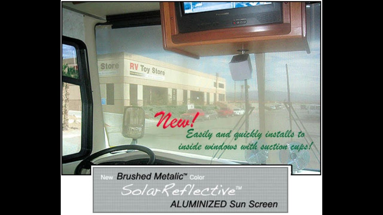 Sunguard SolarREFLECTIVE INTERIOR RV Sun Screens - YouTube