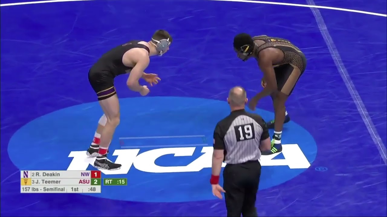 Ryan Deakin vs Jacori Teemer | 2022 NCAA Wrestling Championshis ...