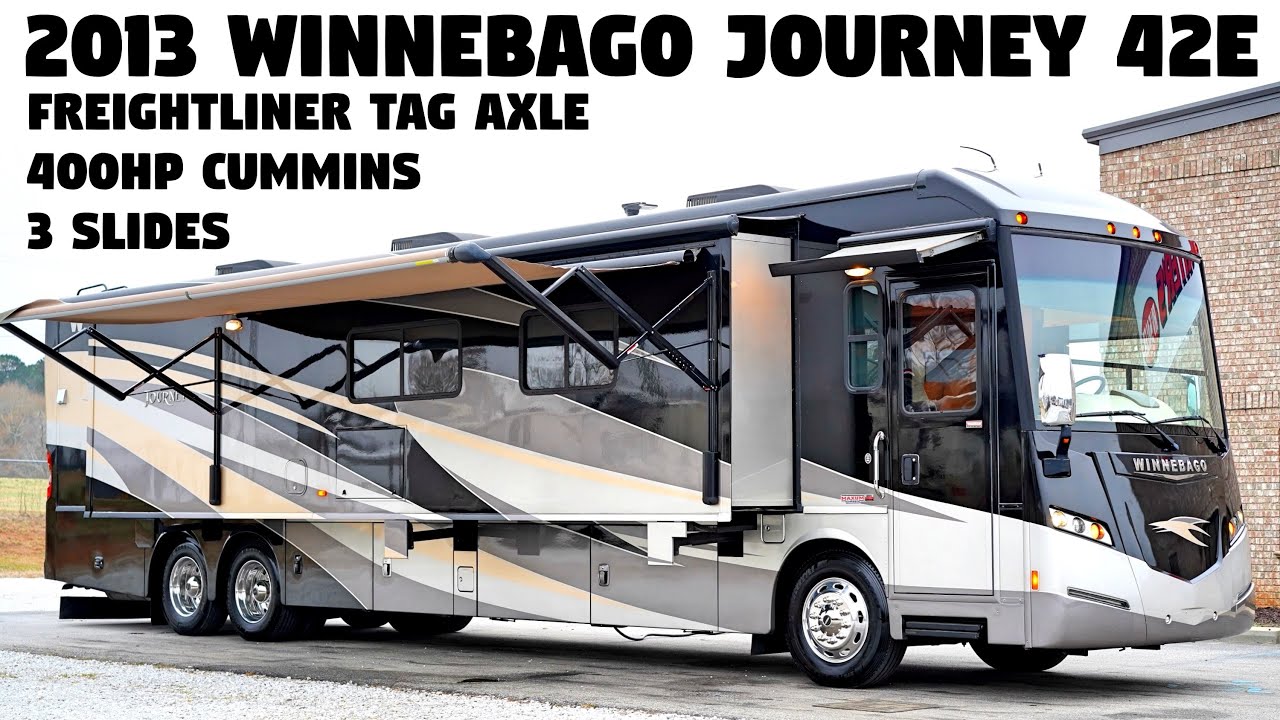 2013 Winnebago Journey 42E 1.5 BATH A Class 400HP Cummins Tag Axle ...