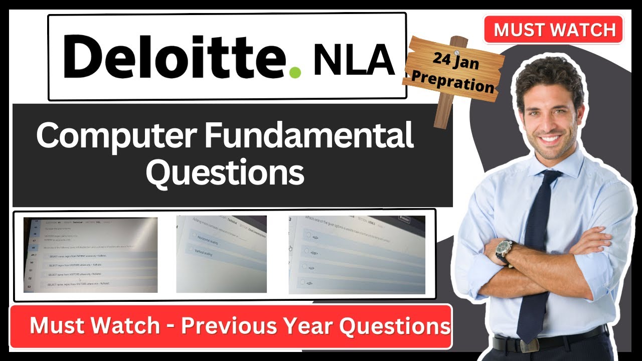 Deloitte Questions prepration for 24 Jan 2025 | Deloitte Previous Year ...