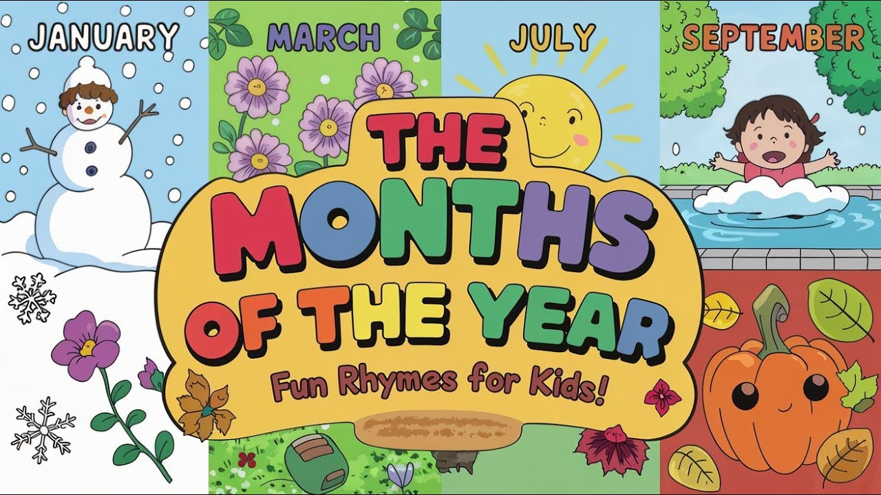 🌟 Learn the Months of the Year with Fun Rhymes! 🌟#monthsoftheyear # ...