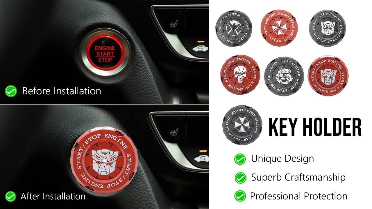 AUTOPOWERZ Universal Rotary Bike Car Engine Start Stop Switch Button ...