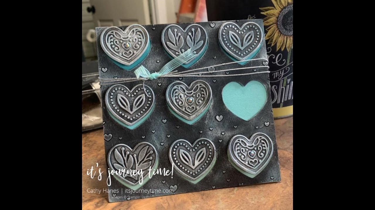 Oh MY Gilding Wax Heart!! Stampin' UP! Adoring Hearts Bundle! - YouTube