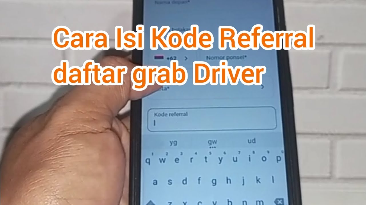 Daftar grab Driver ? ini dia cara isi kode referral nya! - YouTube