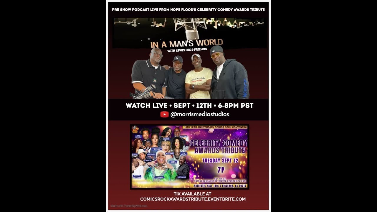 In A Man's World LIVE from Hope Flood's Celebrity Comedy Tribute 9-12 ...