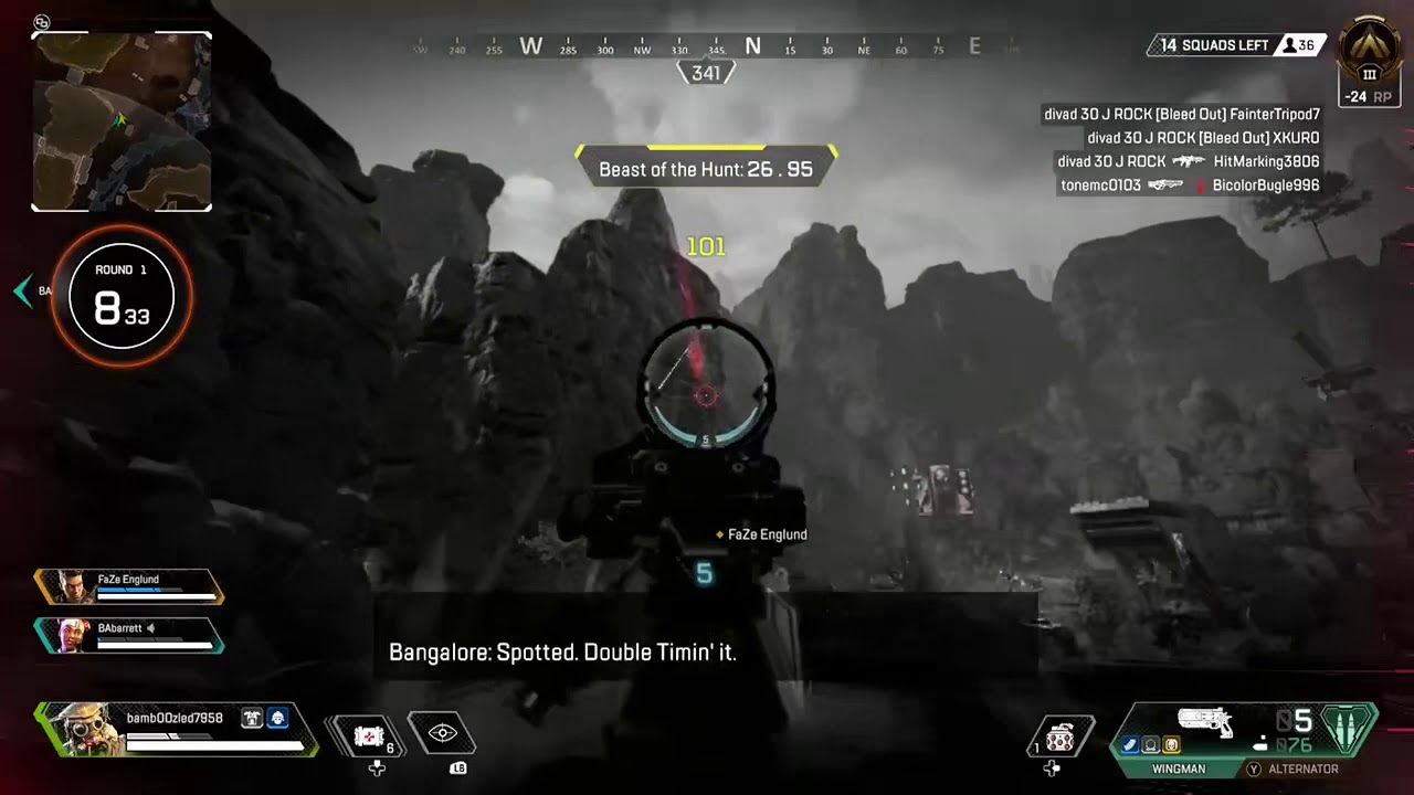 Wingman jump pad headshot in Apex Legends - YouTube