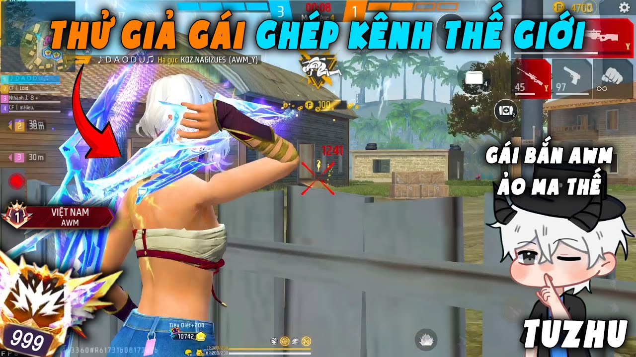 Full 999 Sao TC Thử Giả Gái Ghép Thế Giới Bất Ngờ Gặp Tuzhu - YouTube