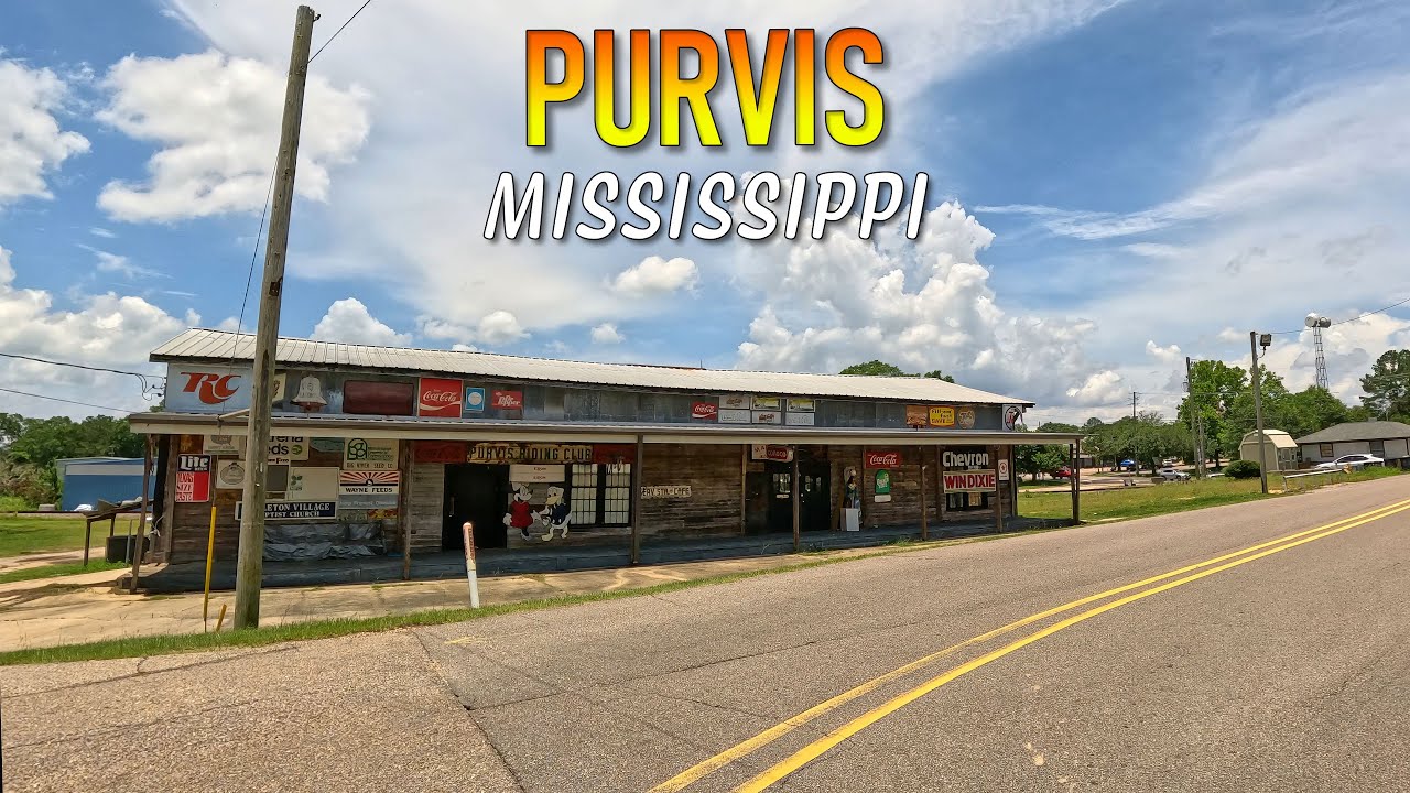 Purvis Mississippi Driving Through - YouTube