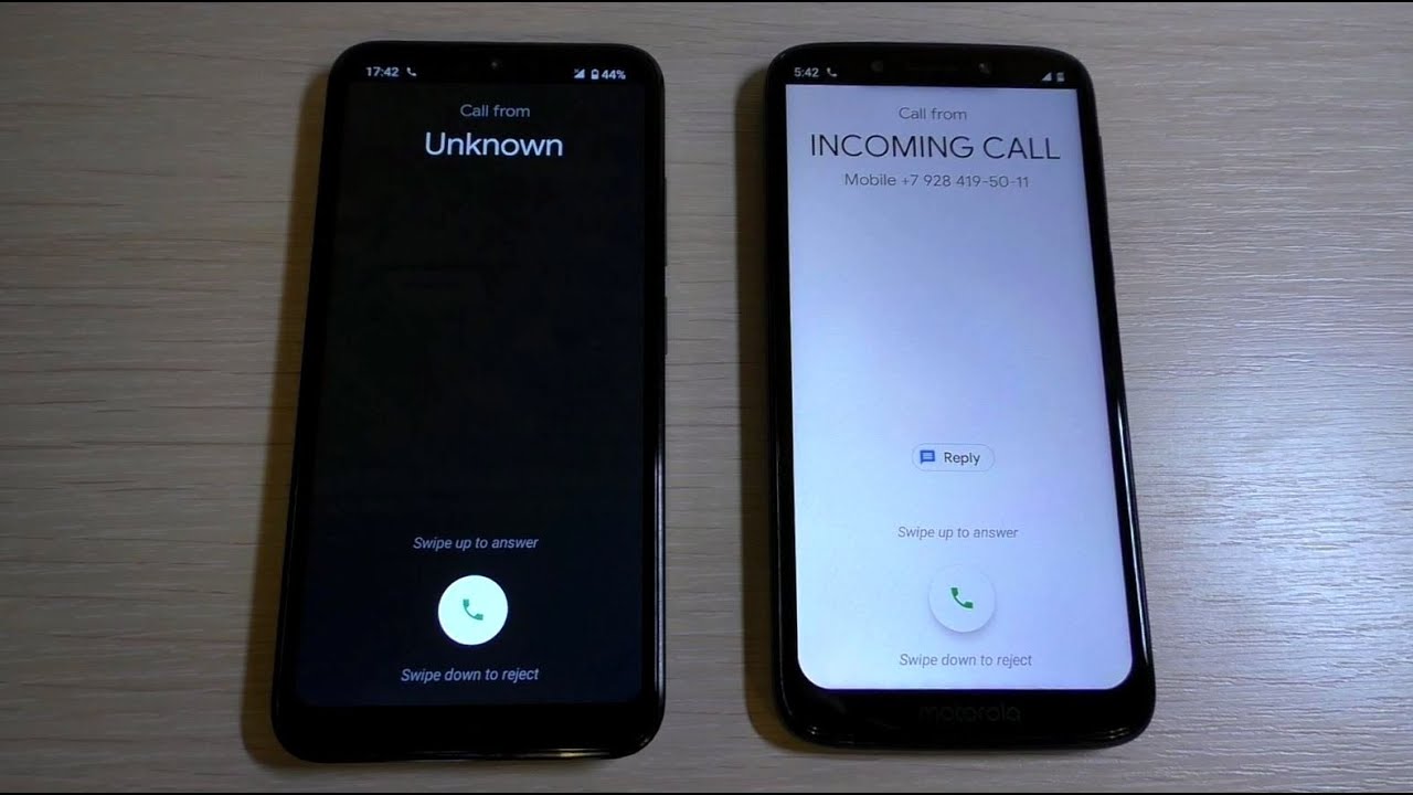 NOKIA 2.2 vs MOTOROLA G7 PLAY Incoming Call - YouTube