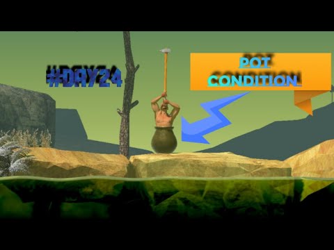 Golden pot challenge in getting over it day 24/50 - YouTube
