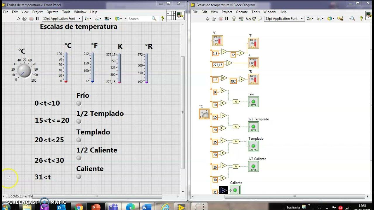 Escalas de Temperatura en LabVIEW-2018 - YouTube