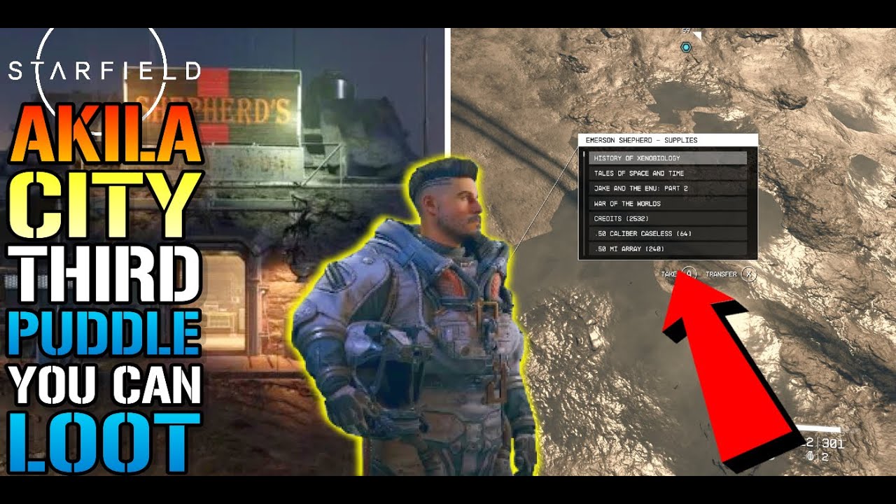 Starfield: Akila City 3rd PUDDLE You Can LOOT! For Unlimited Credits ...