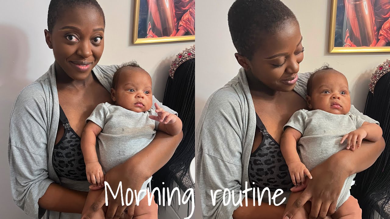 MORNING ROUTINE WITH A NEWBORN - YouTube