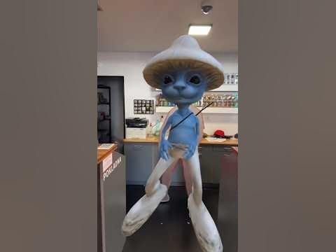 STAL SE ZE MĚ SMURF CAT 🍄🐱🔵 #shorts - YouTube