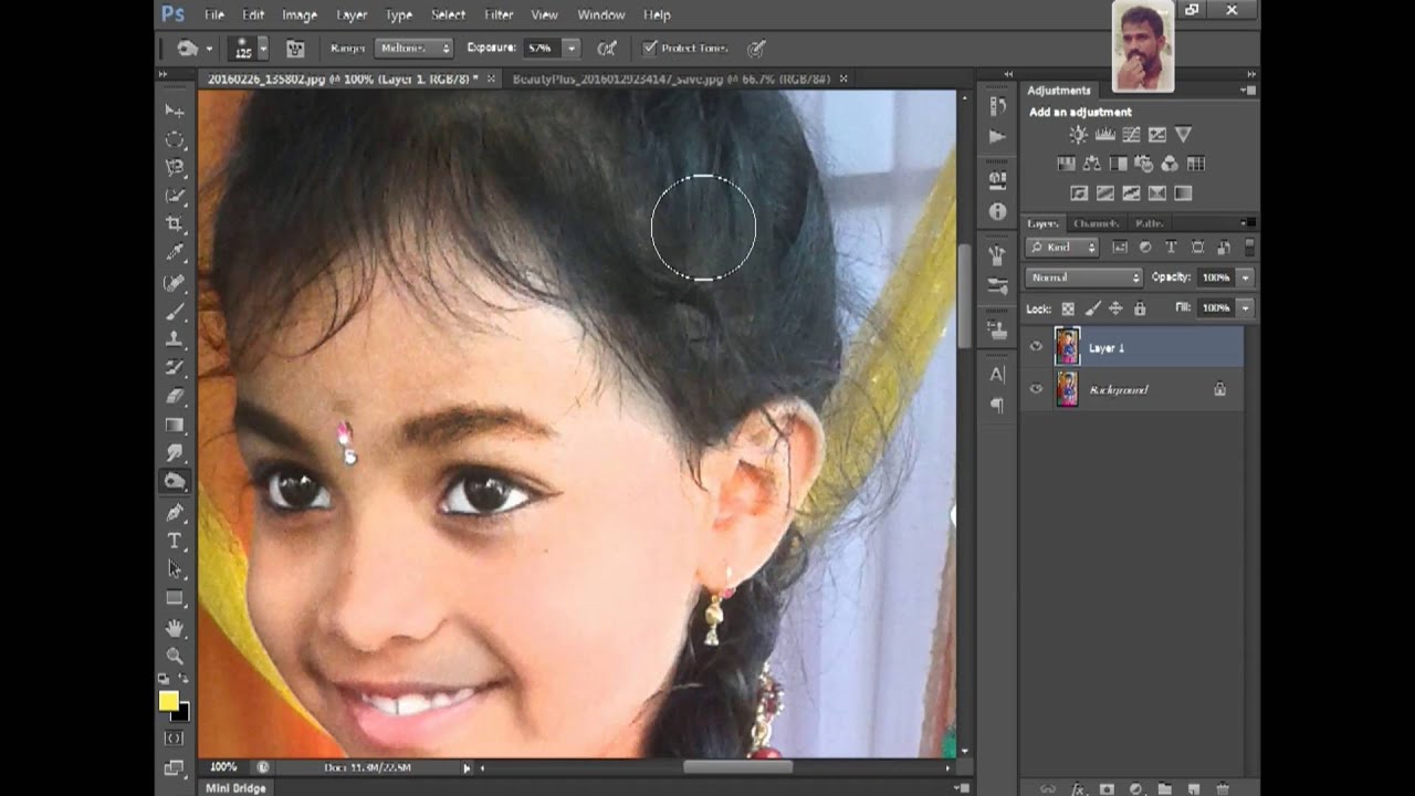 How to use Dodge, Burn, Sponge tool in photoshop cs6 - YouTube