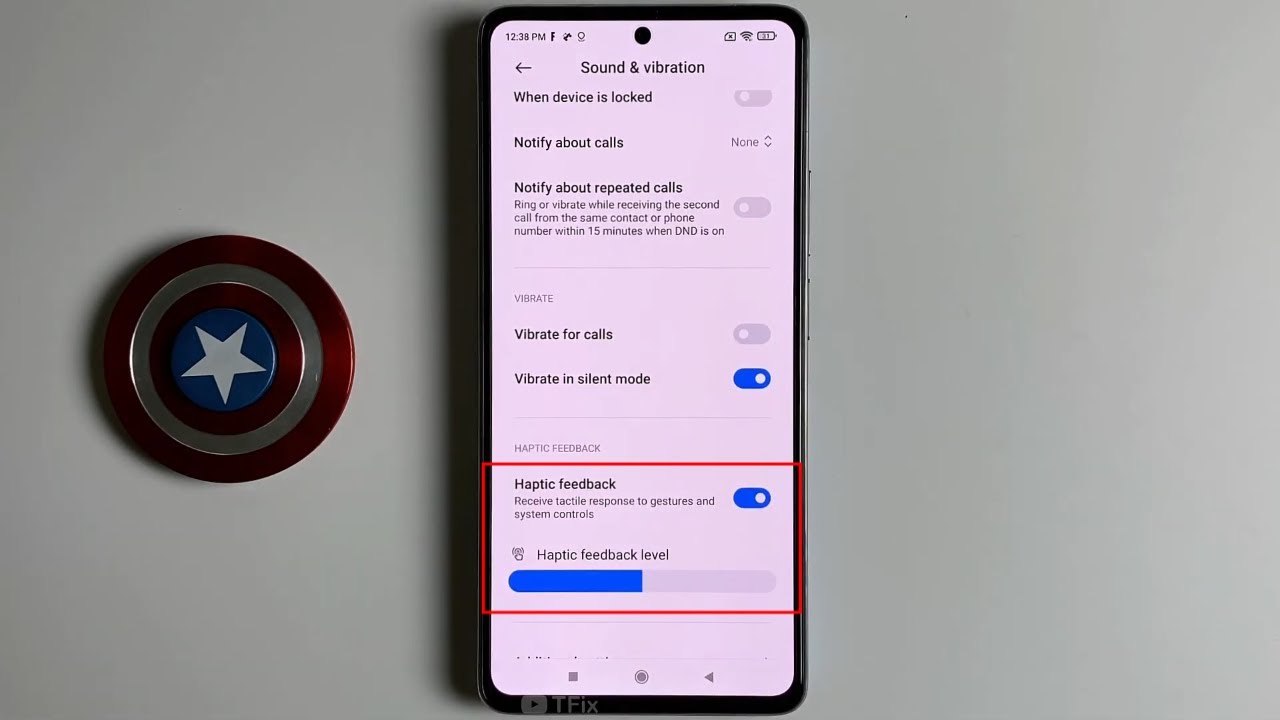 Haptic feedback on Xiaomi 11T Android 11 - YouTube