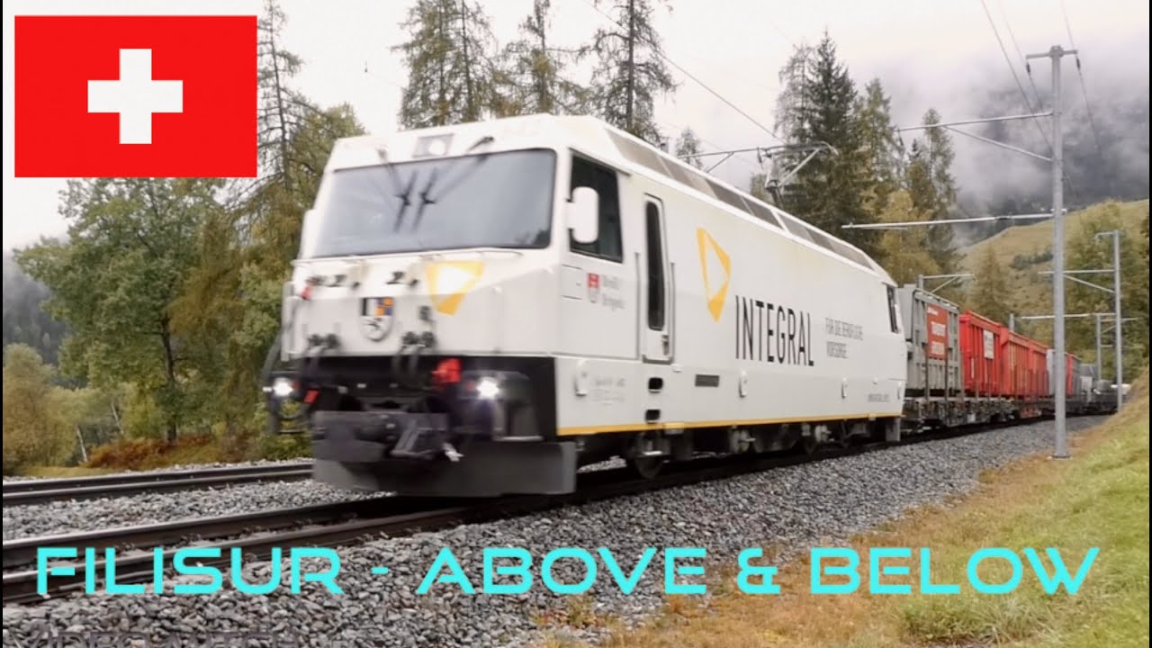 Swiss Trains: Rhaetian Railway / Rhatische Bahn - Above & Below Filisur ...