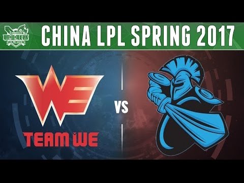 Team WE vs Newbee - League Of Legends LPL Spring Split 2017 Game 1 - YouTube