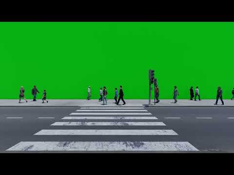 Crowd walking green screen animation free download | people walking green screen animation