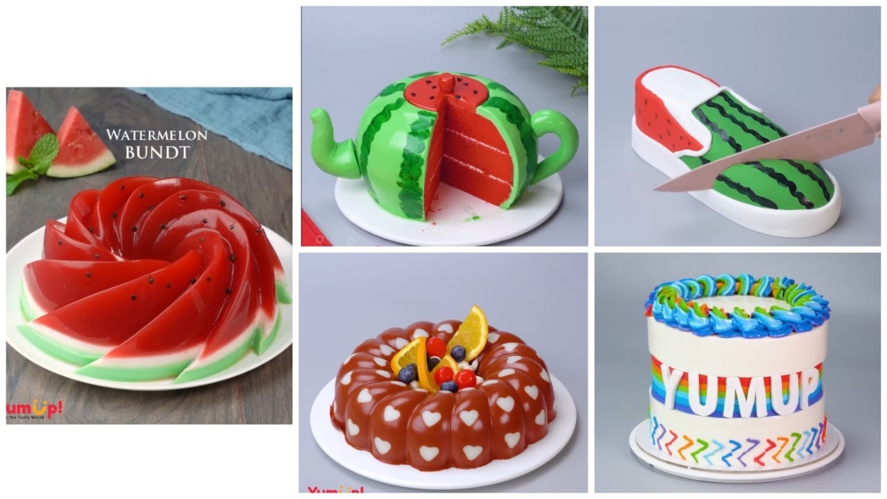 Delicious Watermelon Cake Tutorials | Easy Dessert Recipes | Stunning ...