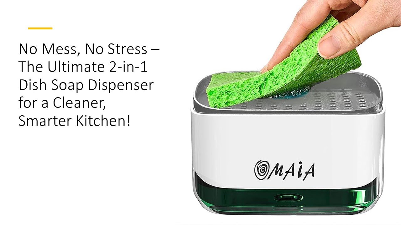 No Mess, No Stress – The Ultimate 2-in-1 Dish Soap Dispenser for a ...