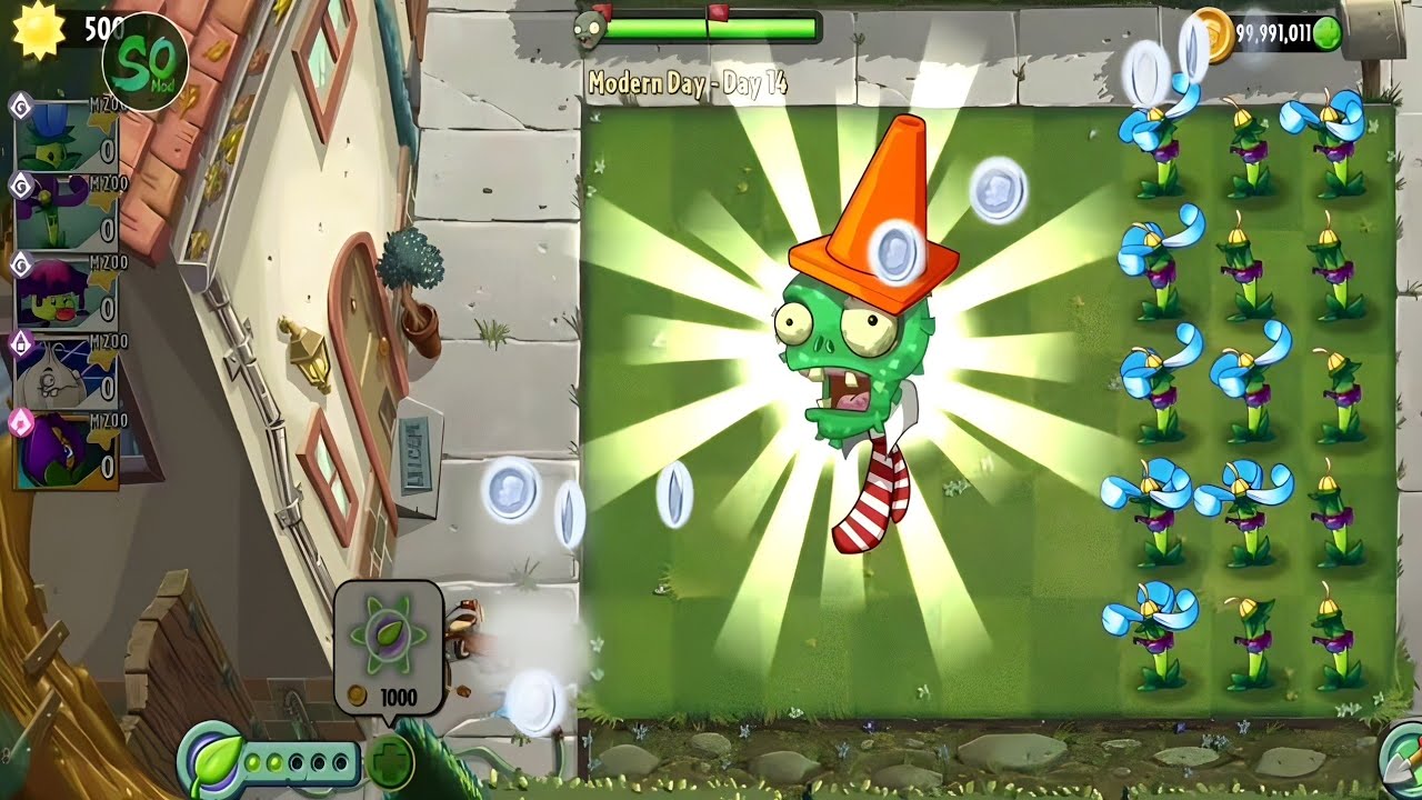Plants vs. Zombies 2 Hack:Modern Day Challenge!! | Pvz2 Gameplay - YouTube