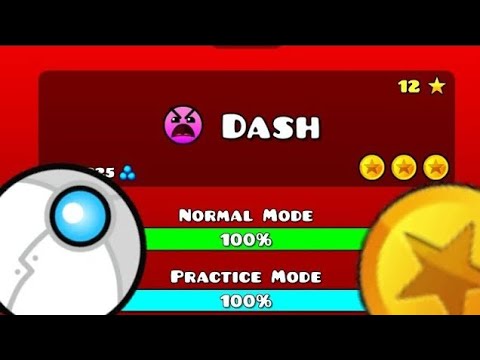 Dash complete ( 3 coins). Geometry dash - YouTube