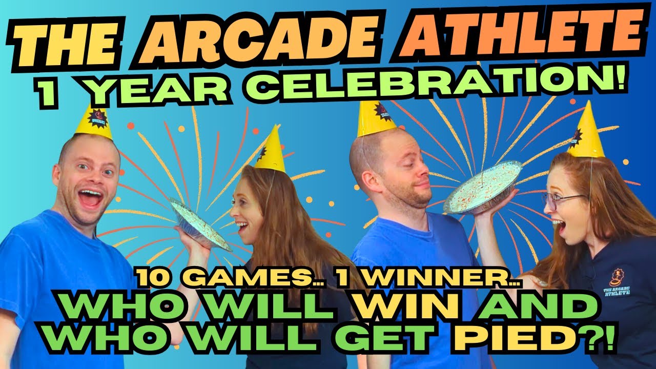10 games.. 1 pie in the face! Arcade Athlete is 1, let's celebrate ...