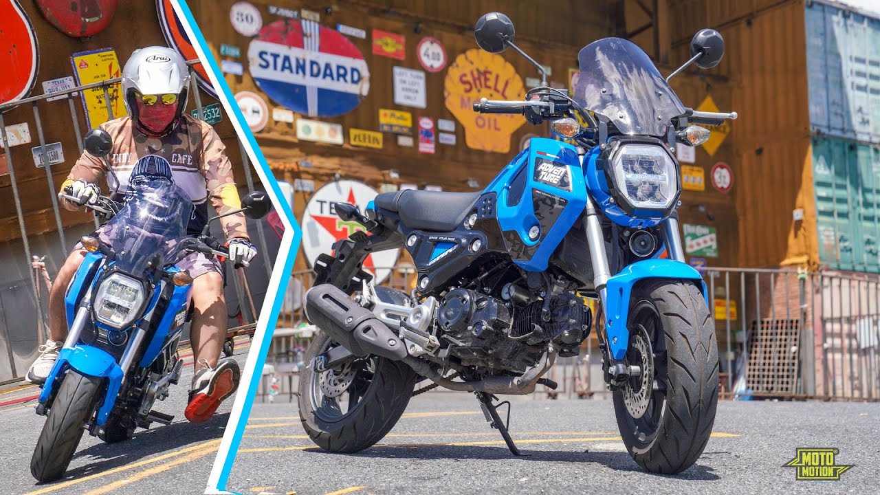 รีวิว Honda GROM กับชุดแต่ง Adventure - YouTube