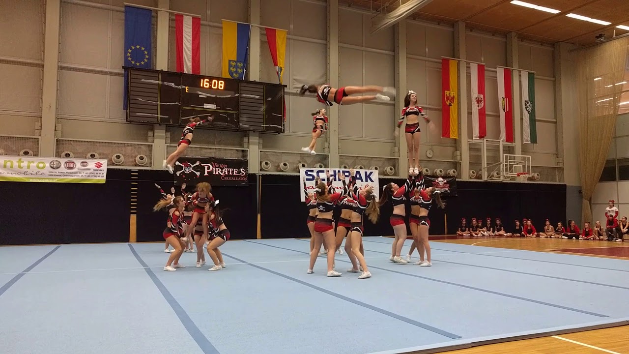 Vienna Pirates Cheerleading CCC2016 White Treasure - YouTube