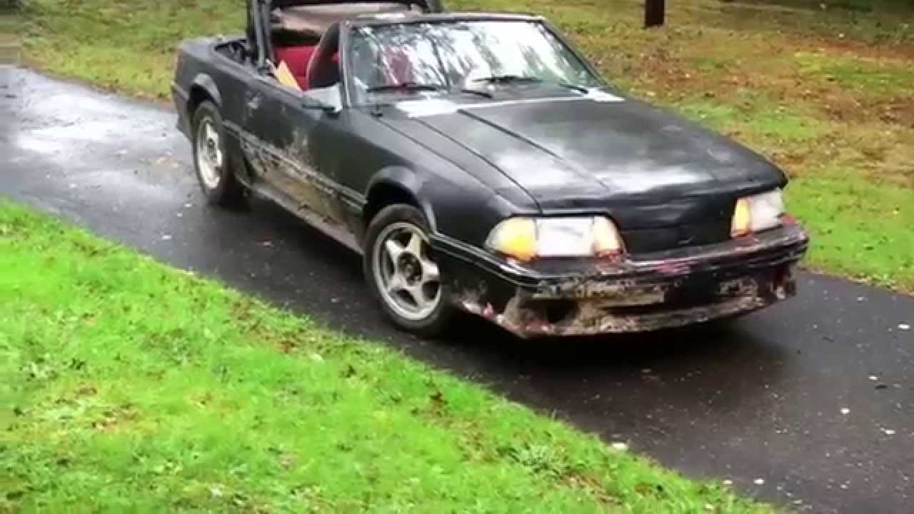 Awesome Ford Mustang Fox body Burnout!!! - YouTube